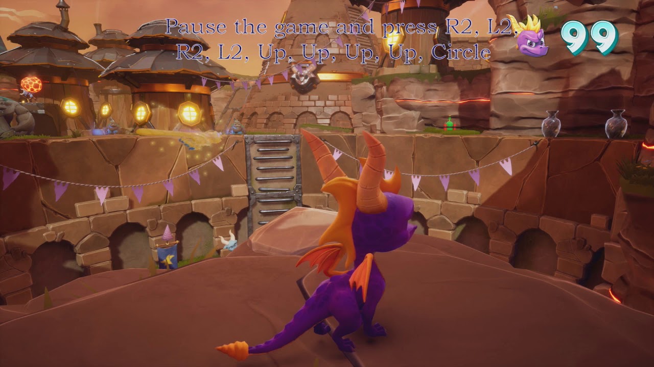 Spyro Reignited Trilogy - 99 Lives Cheat - YouTube