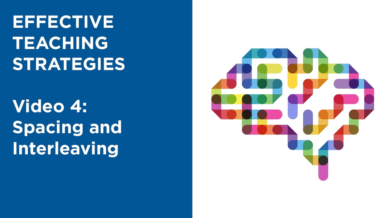 MOOC EDSCI1x | Video 4: Spacing and Interleaving | Effective Teaching ...