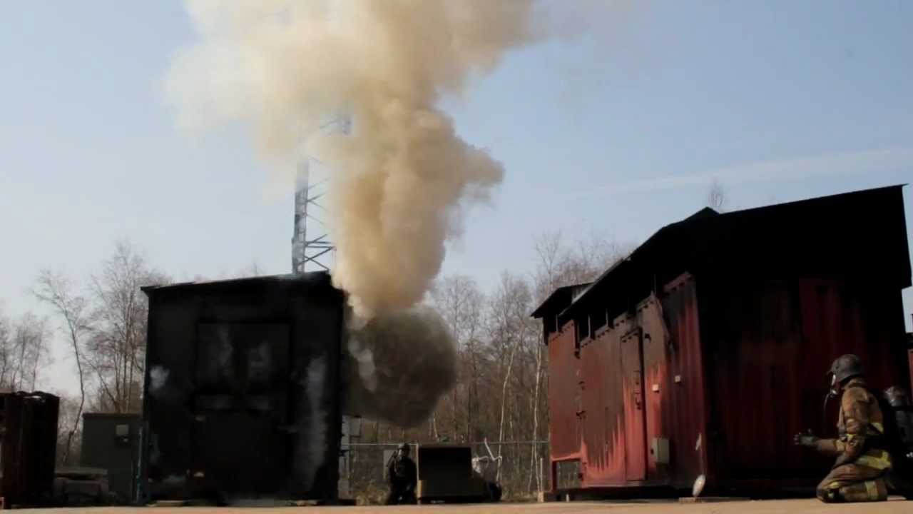 Backdraft demonstration (see notes) - YouTube