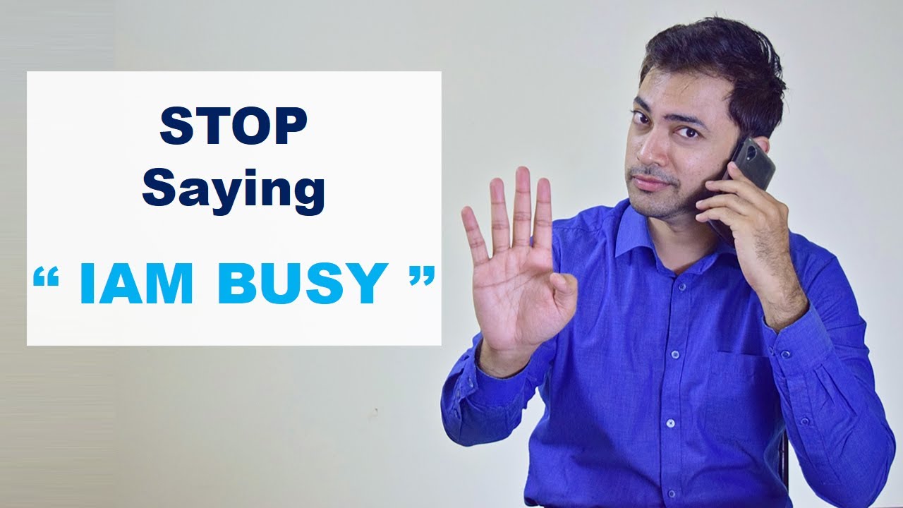 10 Smart Ways to Say "I am Busy" | Genesis Learning - YouTube