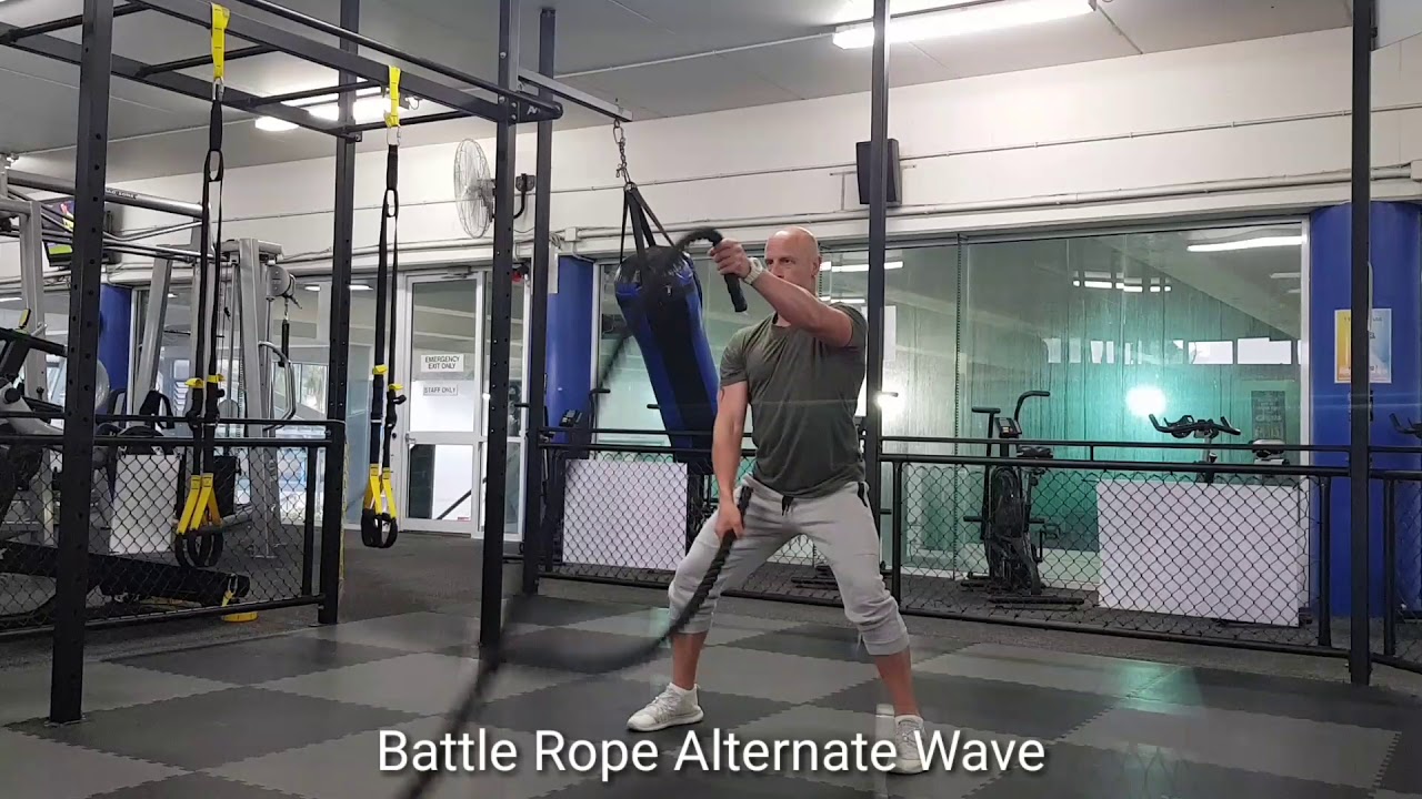 Battle Rope Alternate Wave - YouTube