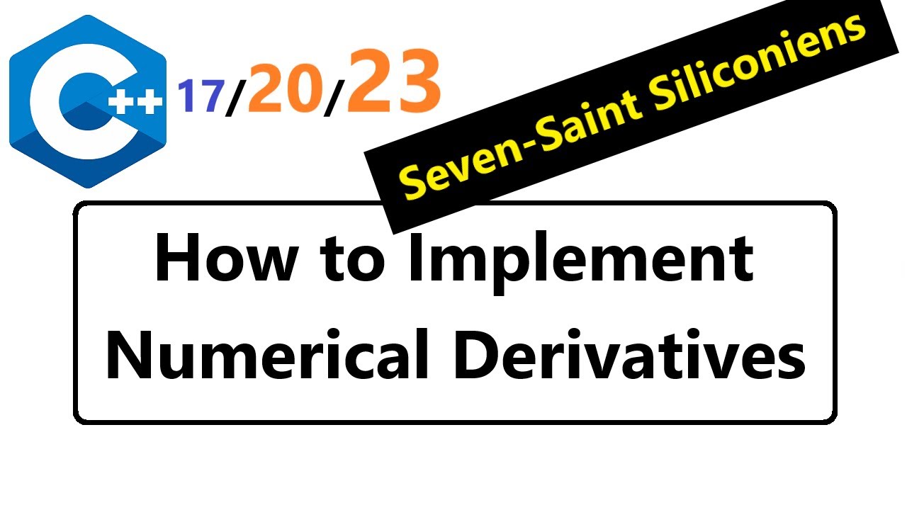 151- How to Implement Numerical Derivatives - Seven-Point Stencil, 7-pt ...