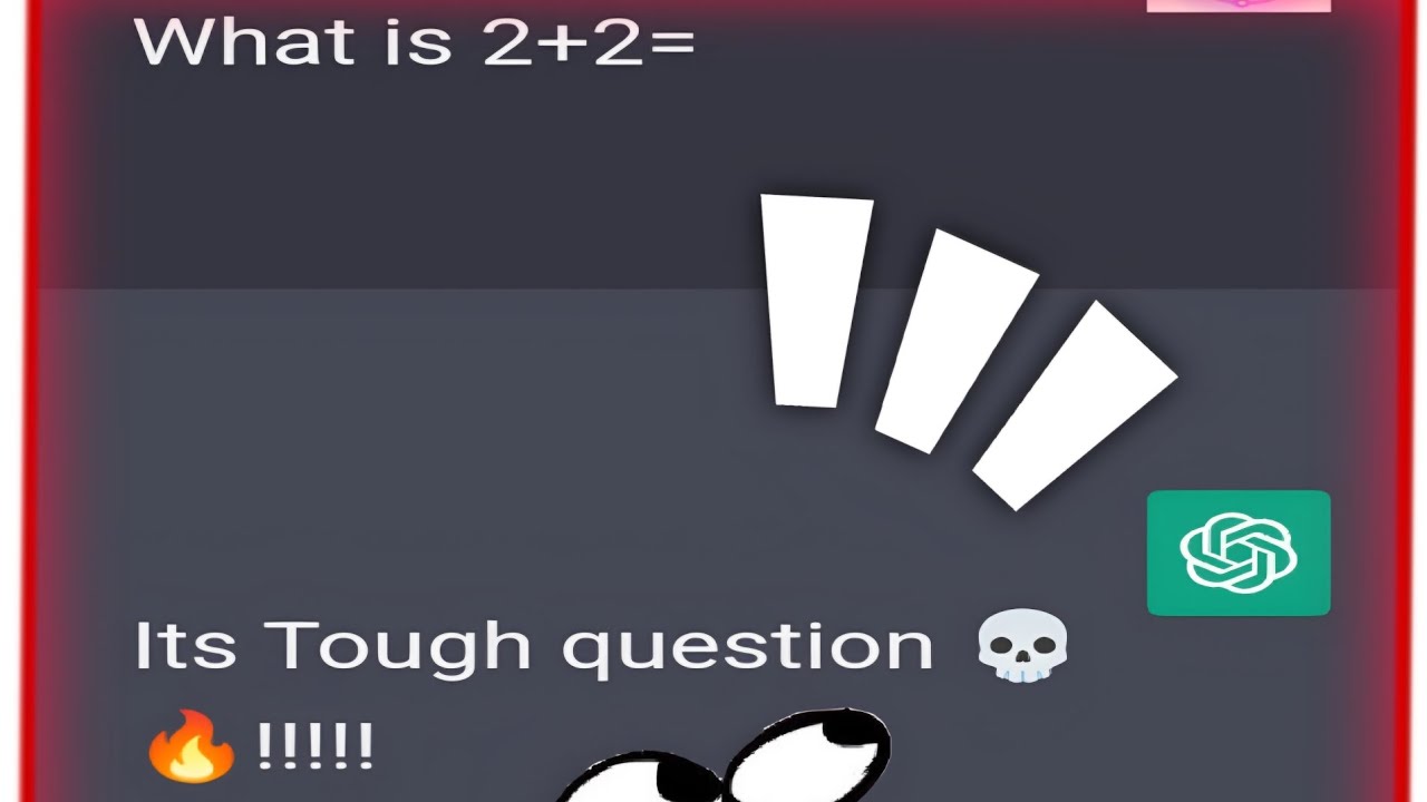 What's 2+2 =.....? |chat gpt funny answer| Fun with Ai | - YouTube