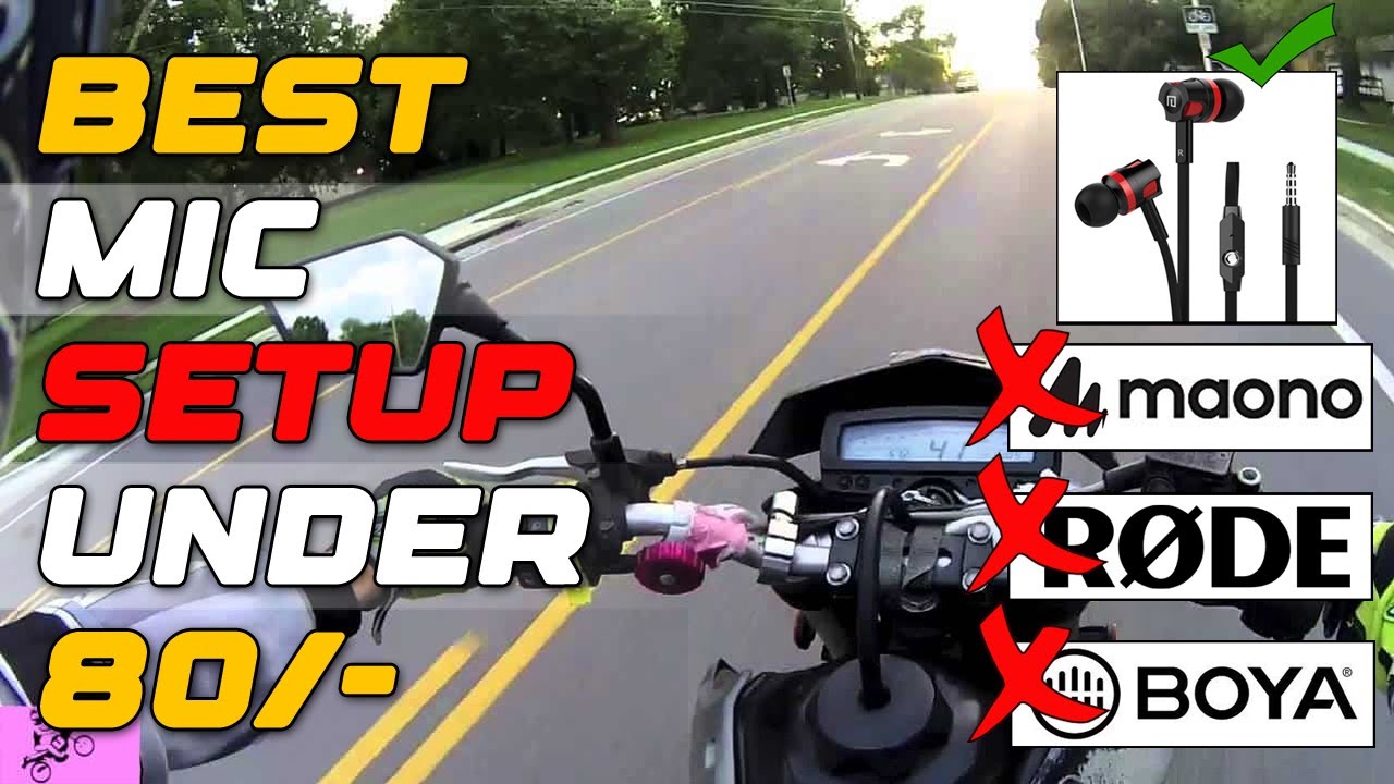 Best mic for motovlogging || Mic for motovlog || Motovlog mic ...