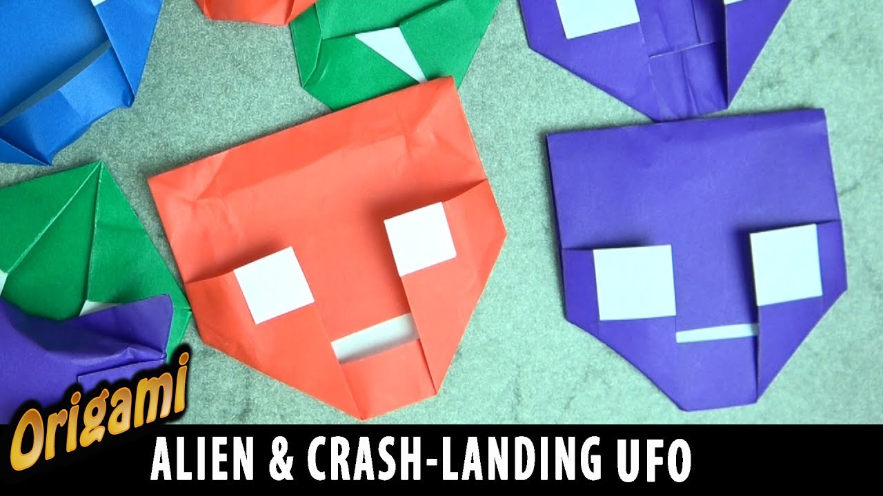 Origami Alien UFO Flicker - YouTube