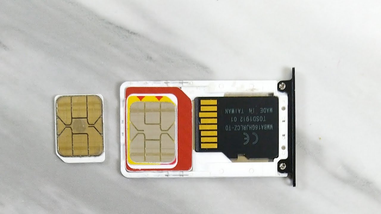 How to Install Two SIM-Cards and SD Cards in a Hybrid Slot - YouTube