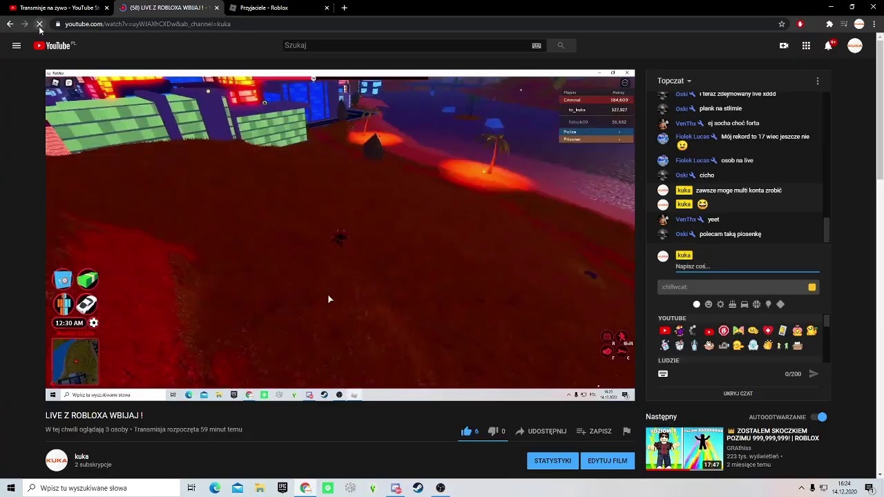 Live Z Robloxa Wbijaj Youtube