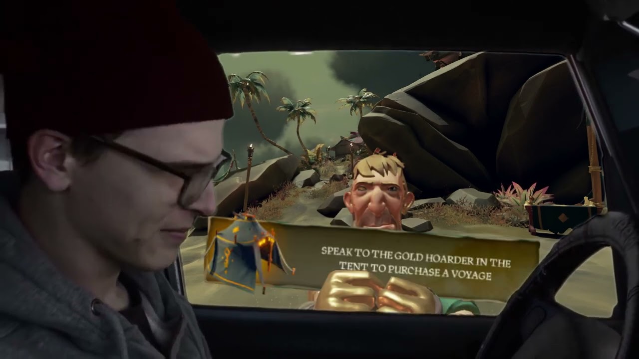 speak to the gold hoarder in the tent to purchase a voyage - YouTube