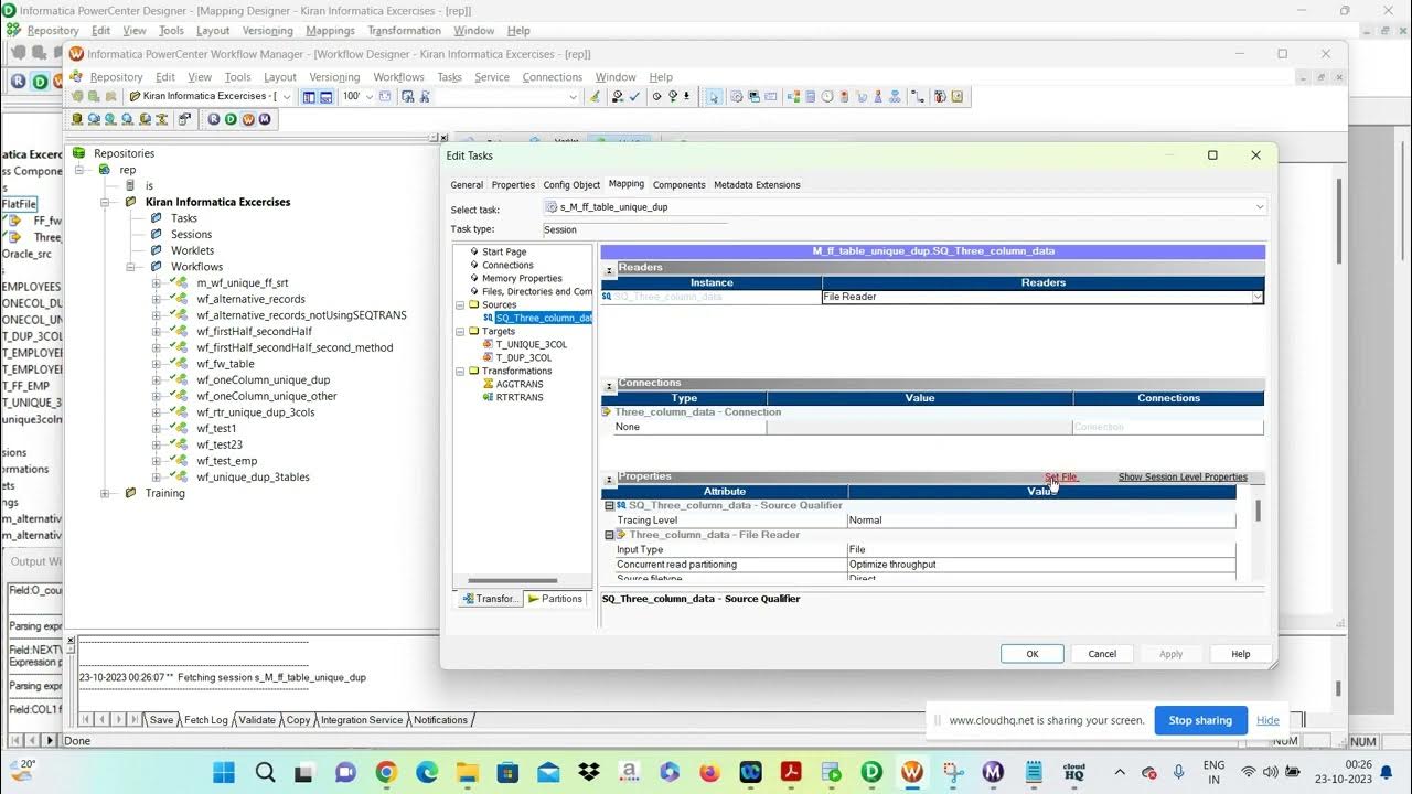 Flat file data dividing duplication data and unique data in informatica - YouTube