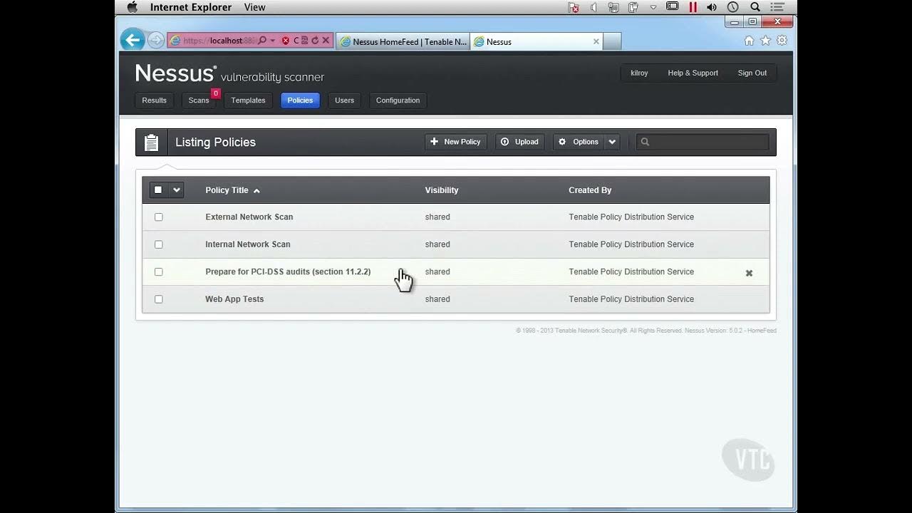 Ethical Hacking Tutorials 17 Configuring Nessus - YouTube
