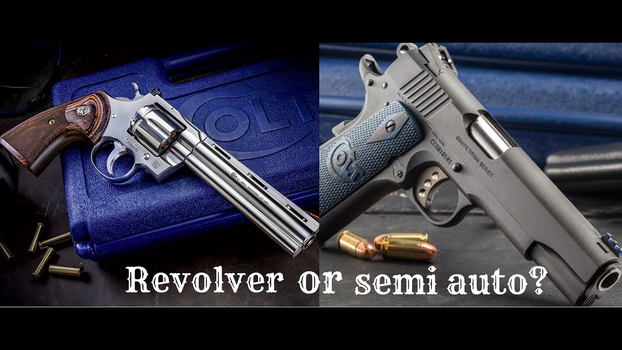 Battle of the Colts! Python vs 1911! Revolver vs Semi-auto! - YouTube