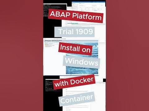 ABAP Platform Trial 1909 installieren - auf Windows mit Docker Container [deutsch] #abap #trial ...