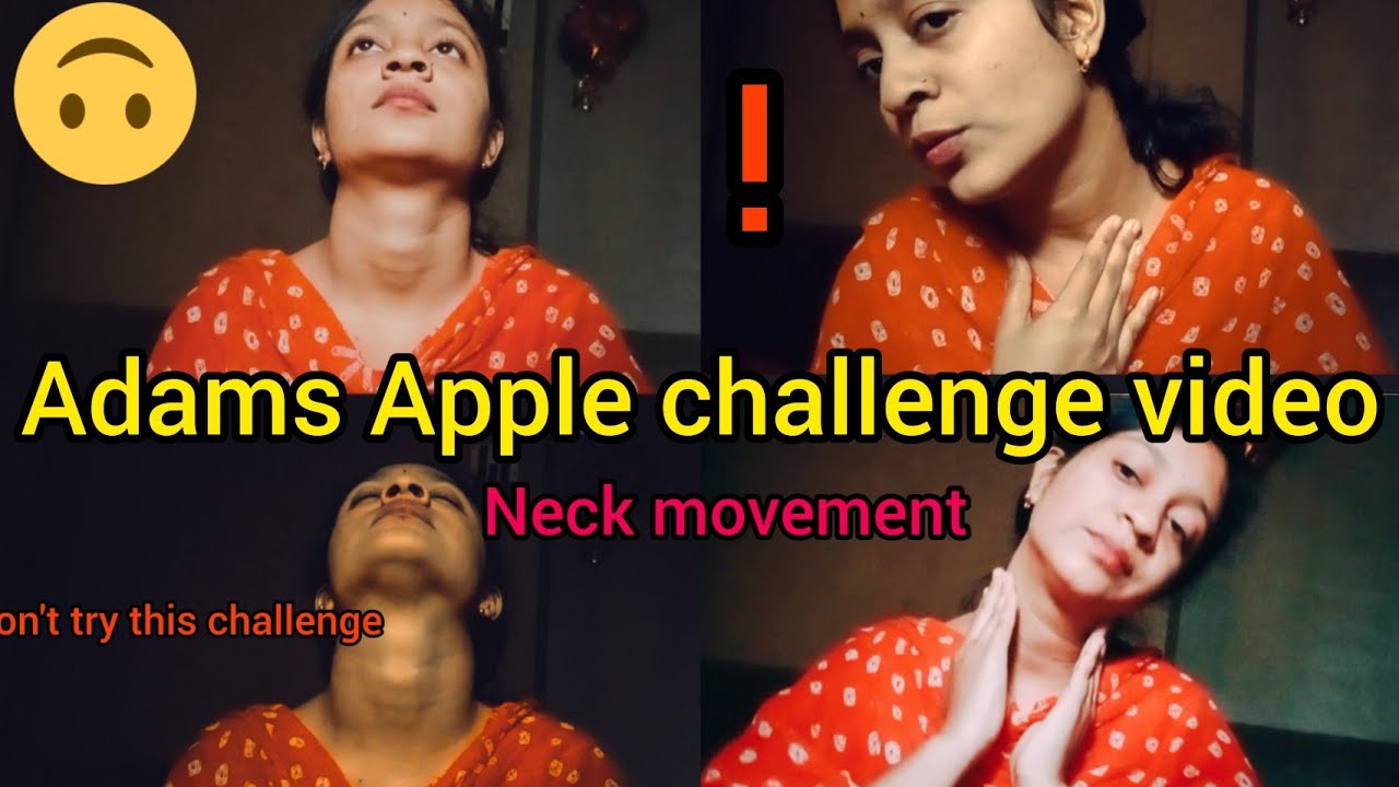@Adams Apple neck movement challenge video #without water💦#most ...