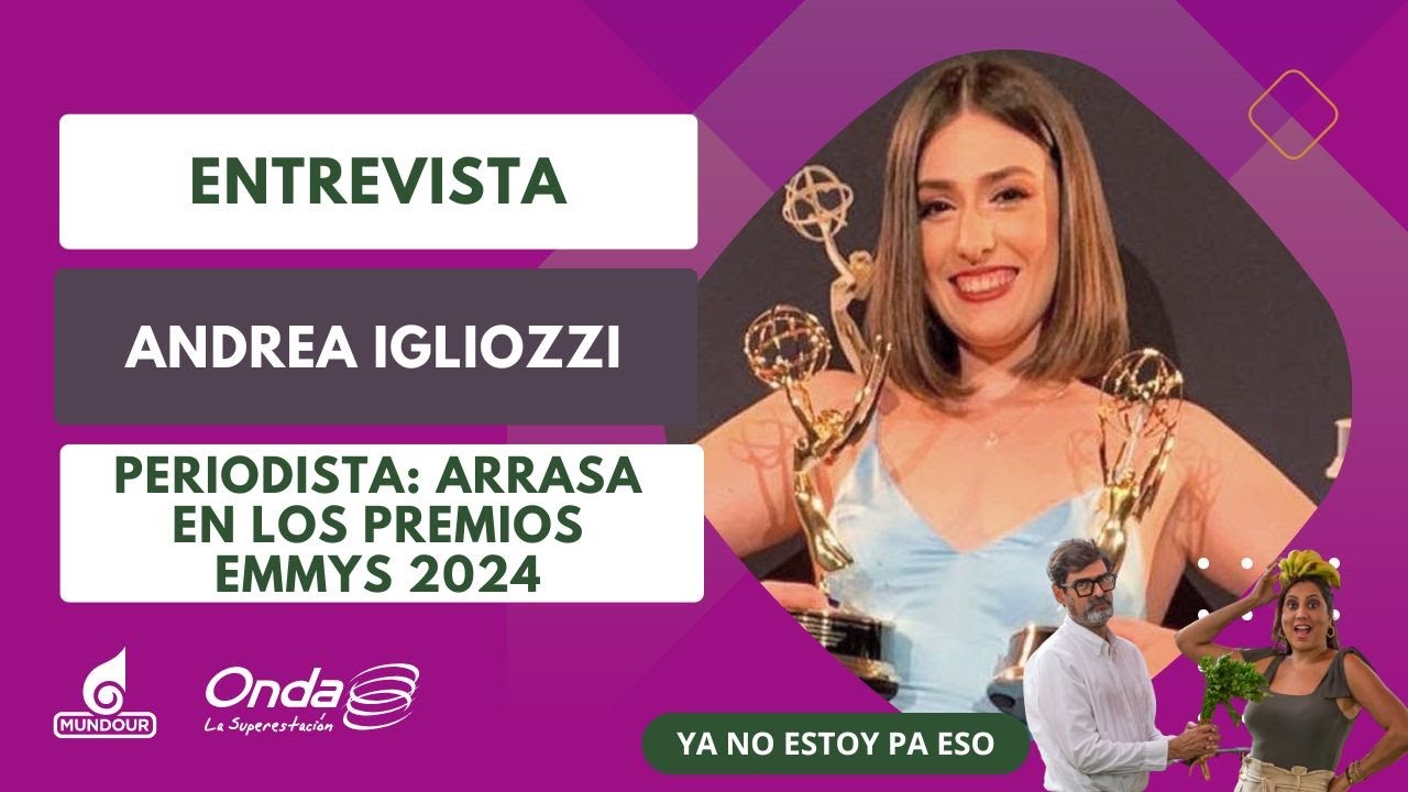Andrea Igliozzi, periodista venezolana que arrasa en premios Emmys 2024 ...