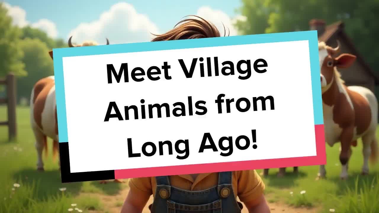 Meet Village Animals from Long Ago! - YouTube