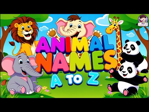 Learn the Alphabet with Animal Names from A to Z | ABC Animals for Kids | Learn Animal Names | Song