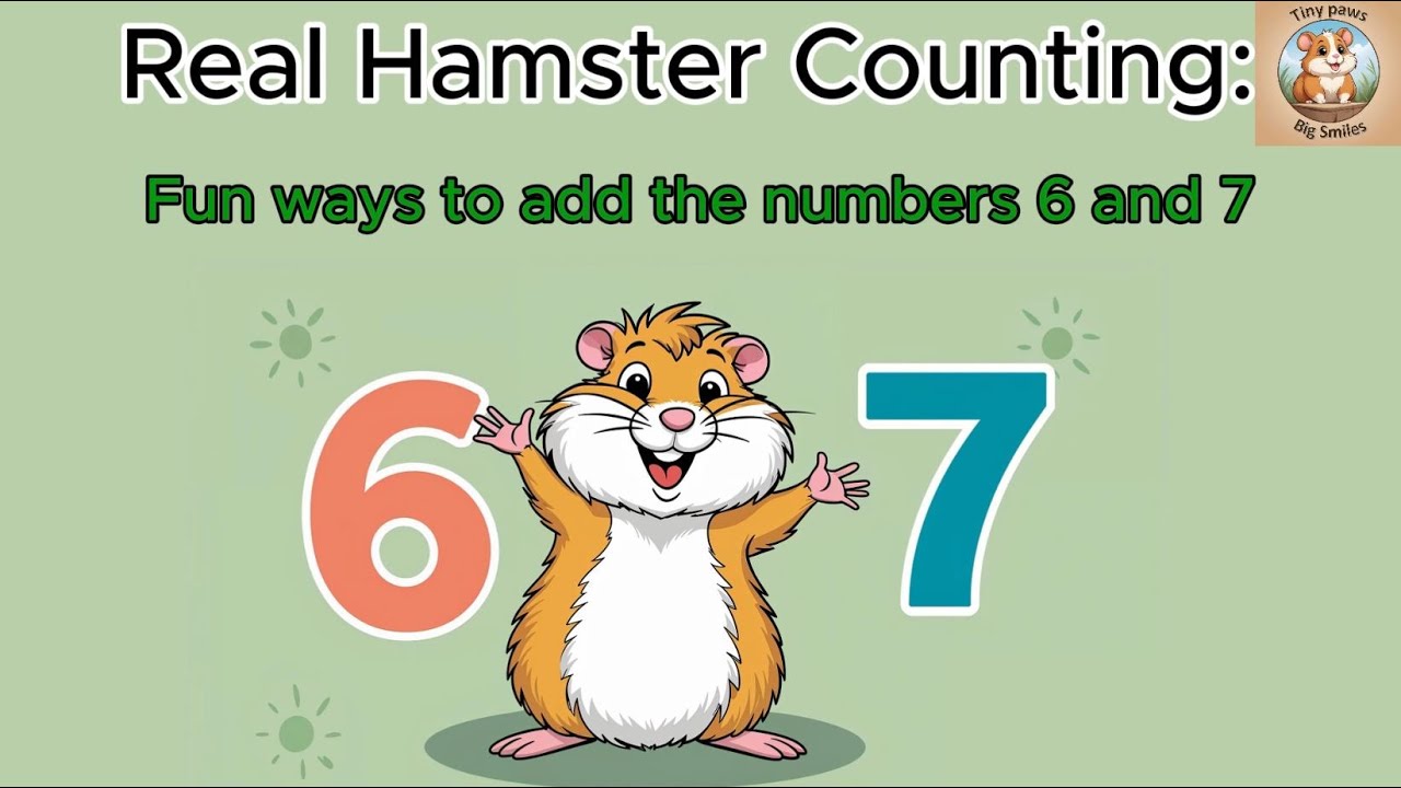 Hamster Math: Exciting Addition Adventures with 6 & 7! - YouTube