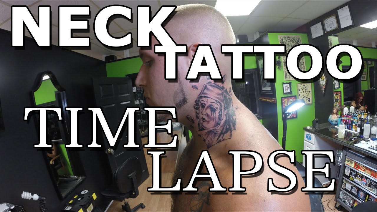 NECK TATTOO TIME LAPSE - YouTube