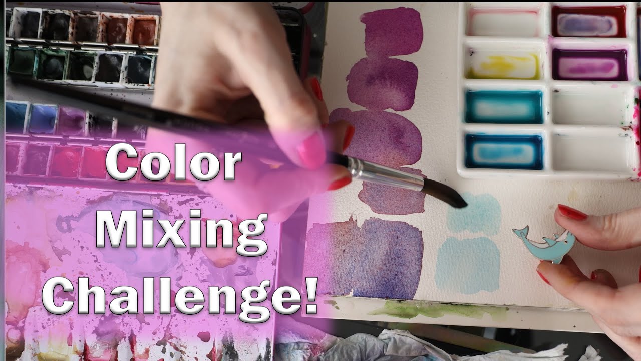 Watercolor Color Mixing - I have to match colors from random objects ...