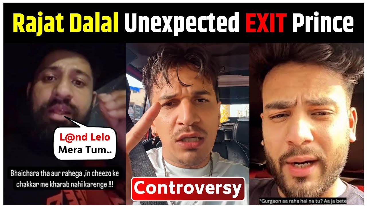 OMG🤯! Rajat Dalal Unexpected EXIT Elvish Yadav VS Prince Narula ...