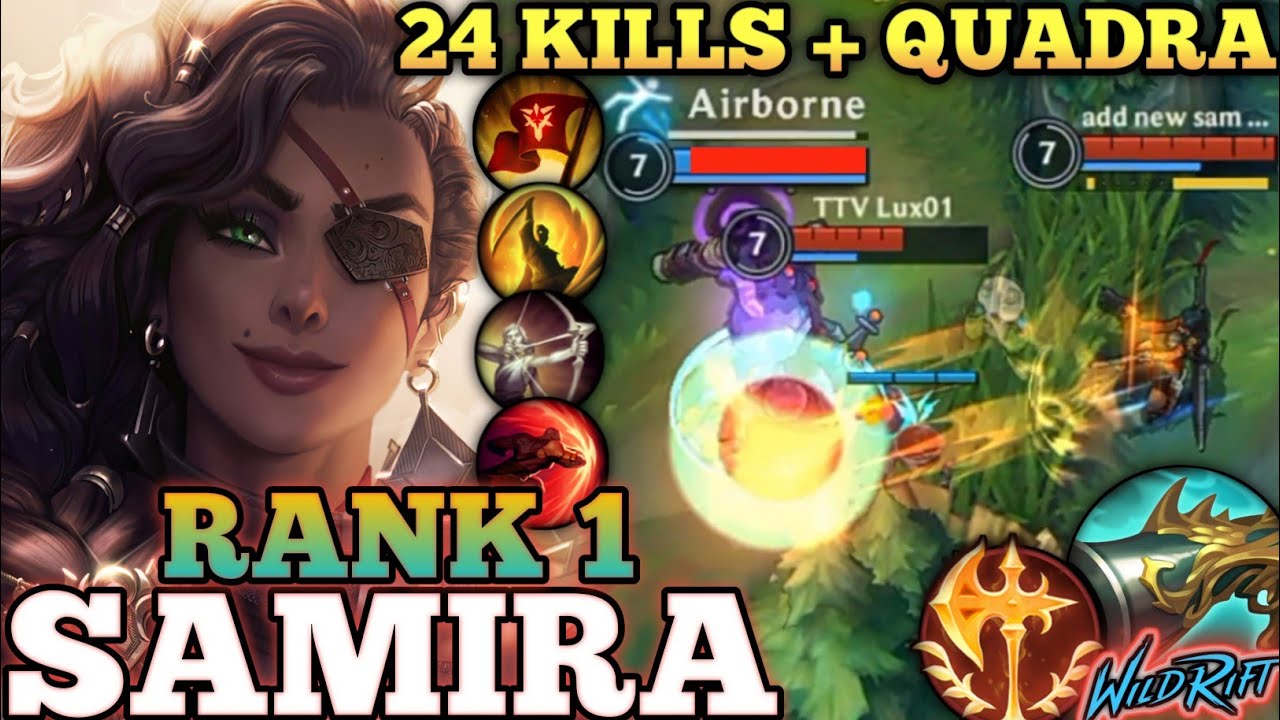SAMIRA AMAZING 24 KILLS MVP PLAY! OP META BUILD - TOP 1 GLOBAL SAMIRA ...