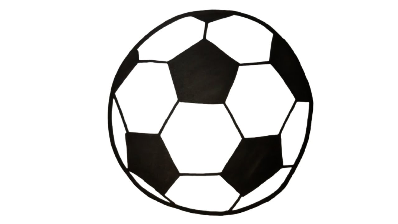 Rainbow Football Drawing and Coloring for Kids | Cara Menggambar dan ...
