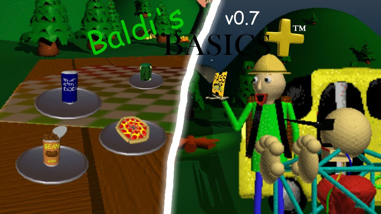 Acampando junto con Baldi! y.... ¿LORE? - Baldi's Basics Plus v0.7 ...