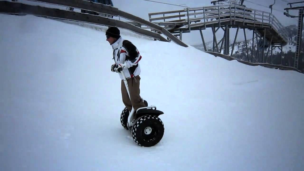 Segway Snow Action - YouTube