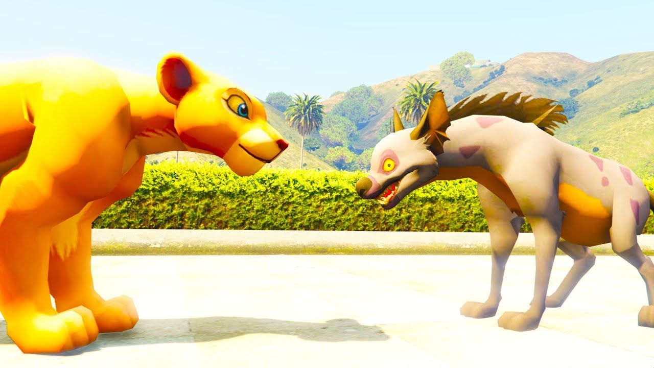 GTA 5 MOD ANIMALS - LIONESS GAMEPLAY - YouTube