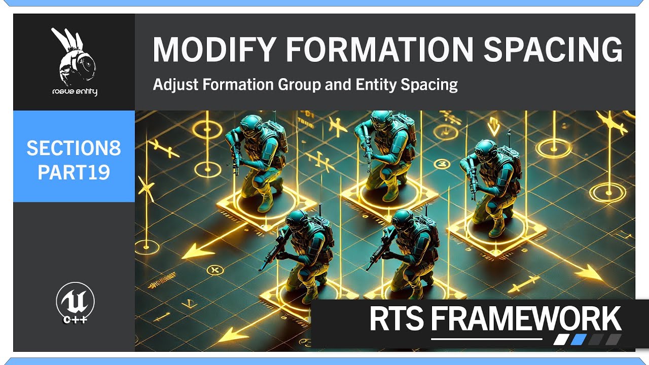 Formation Spacing Modifiers Section 8 Part 19 Command Rts Framework Ue5 Youtube