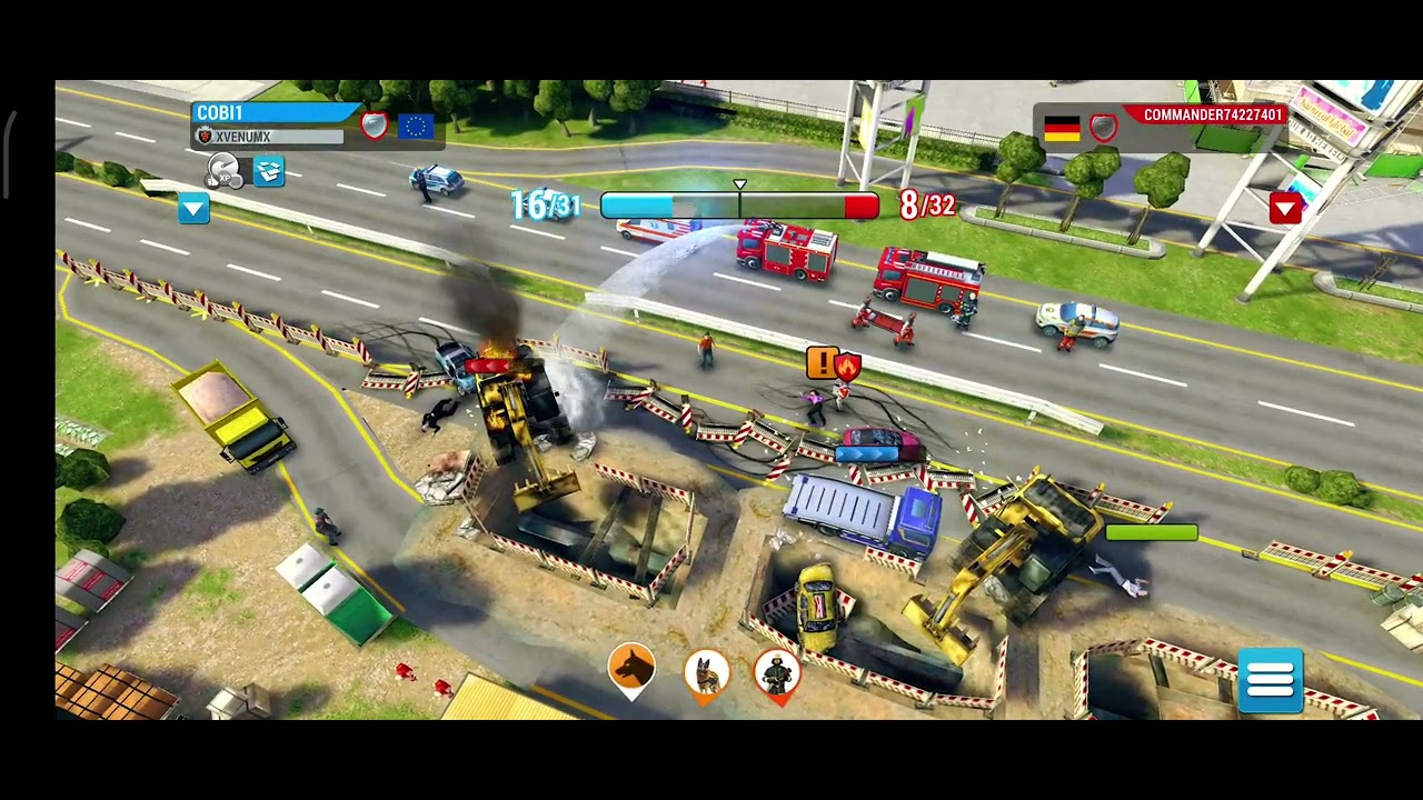 EMHQ Emergency headquarter rescue 1 vs 1 mission game play firefighters ...