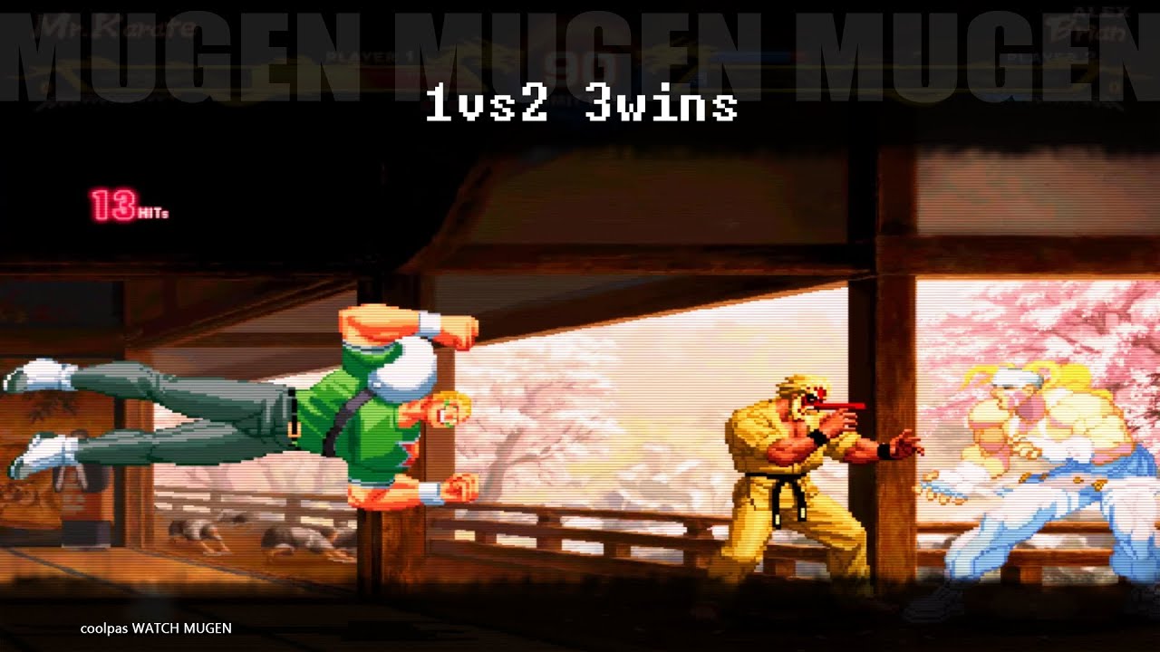 Mr Karate vs Brian, Alex | MUGEN 1vs2 - YouTube