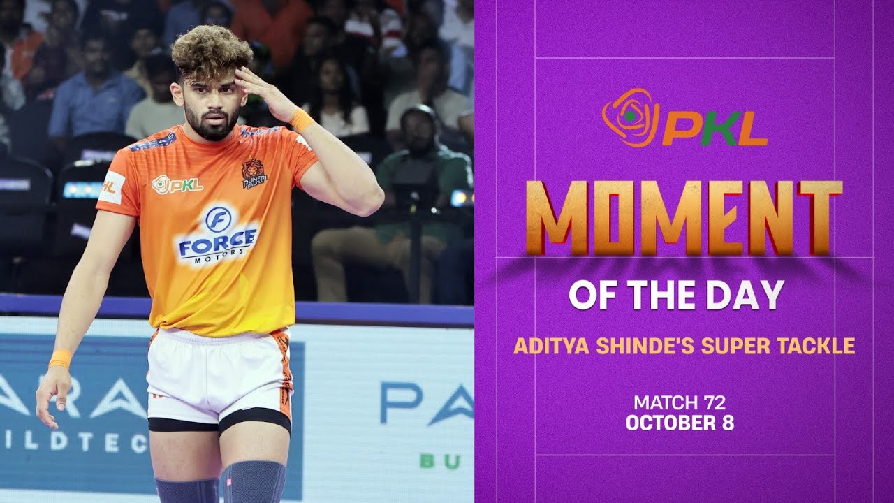Aditya Shinde’s Super Tackle | Moment of the Day l October 8 | PKL ...
