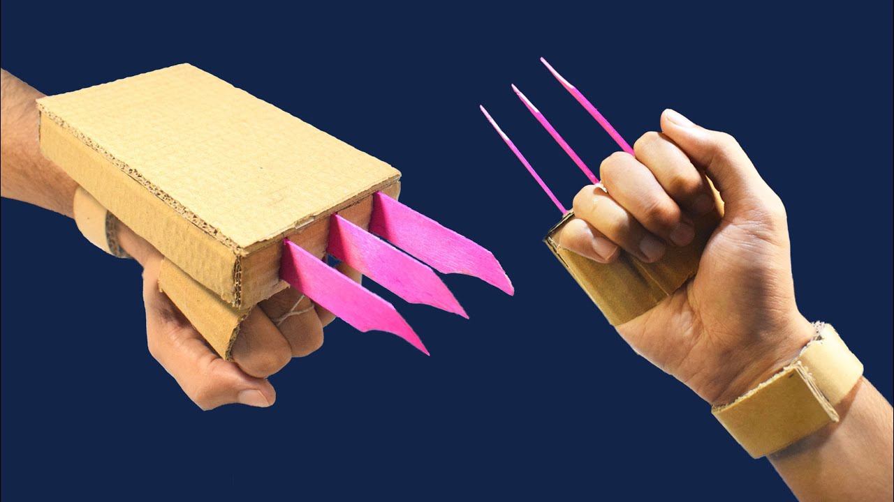 Amazing Stem project for kids - How to make X Men Wolverine claw full ...