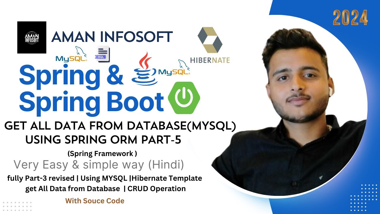 Selecting All Data Using Spring Orm Hibernate Template Practical Hindi Youtube
