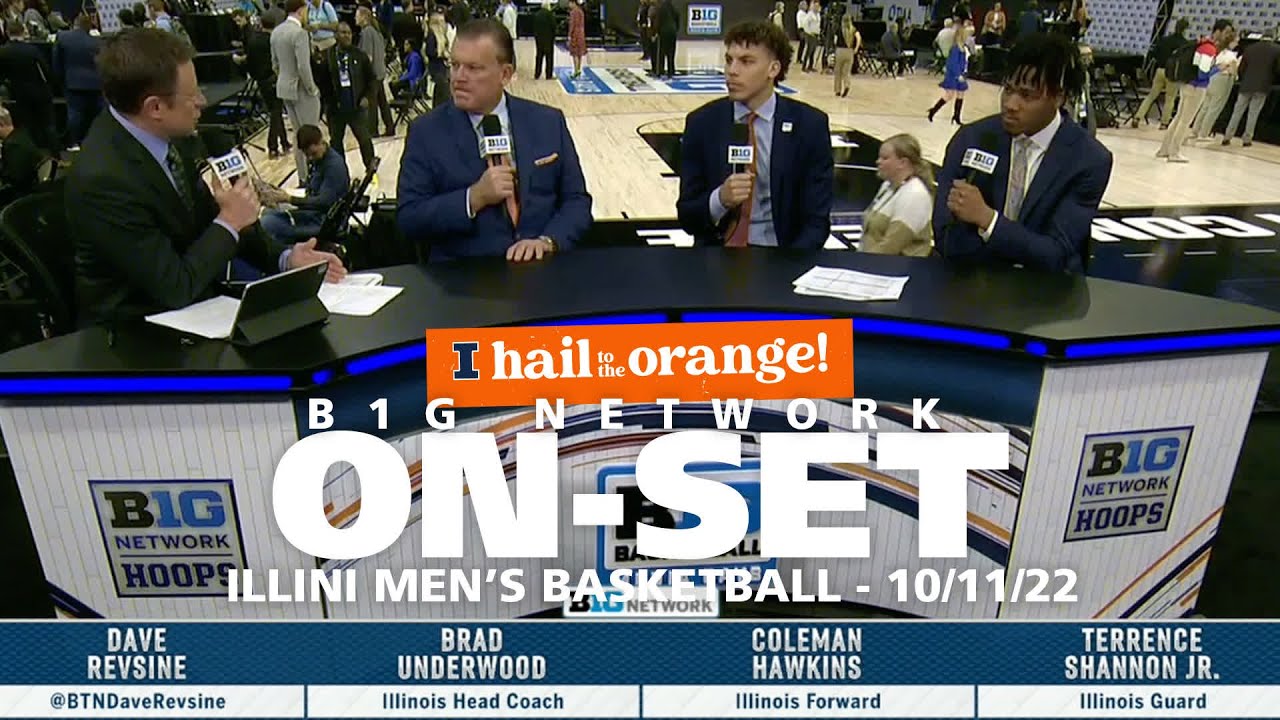 Illini MBB | Live on B1G Network at Big Ten Media Day - YouTube