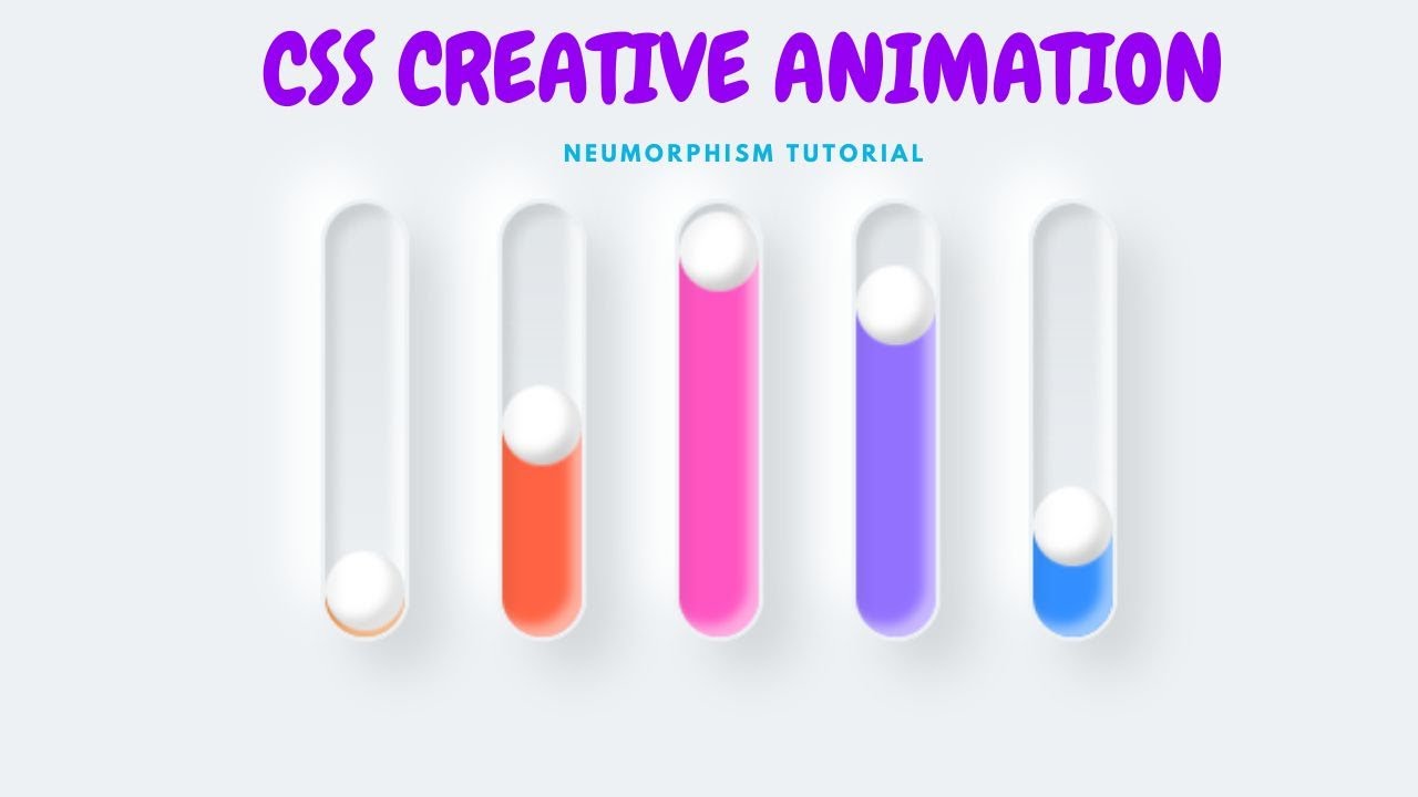 Css Creative Neumorphism Animation Effects Youtube