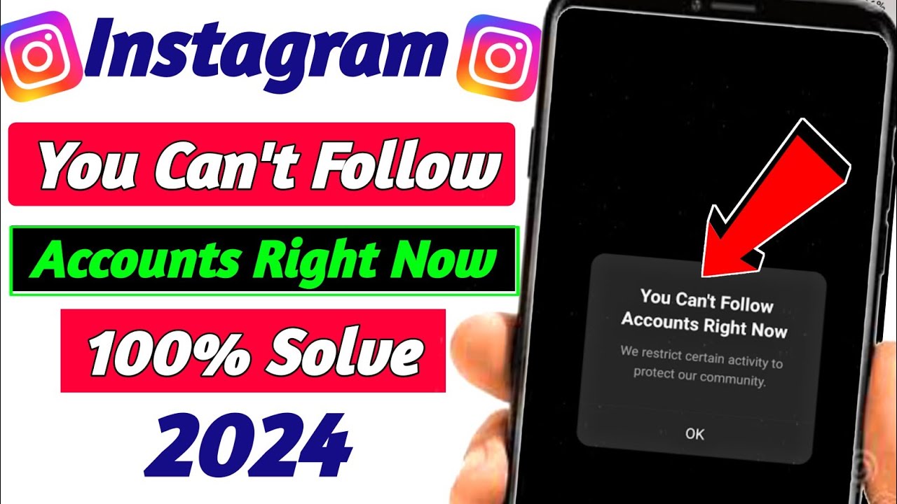 you can't follow accounts right now problem | instagram you can't ...