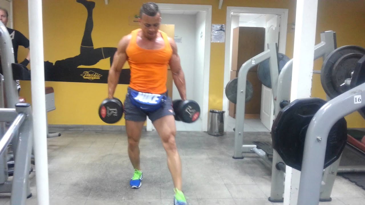 Sentadilla frontal, estocada con desplazamiento. - YouTube