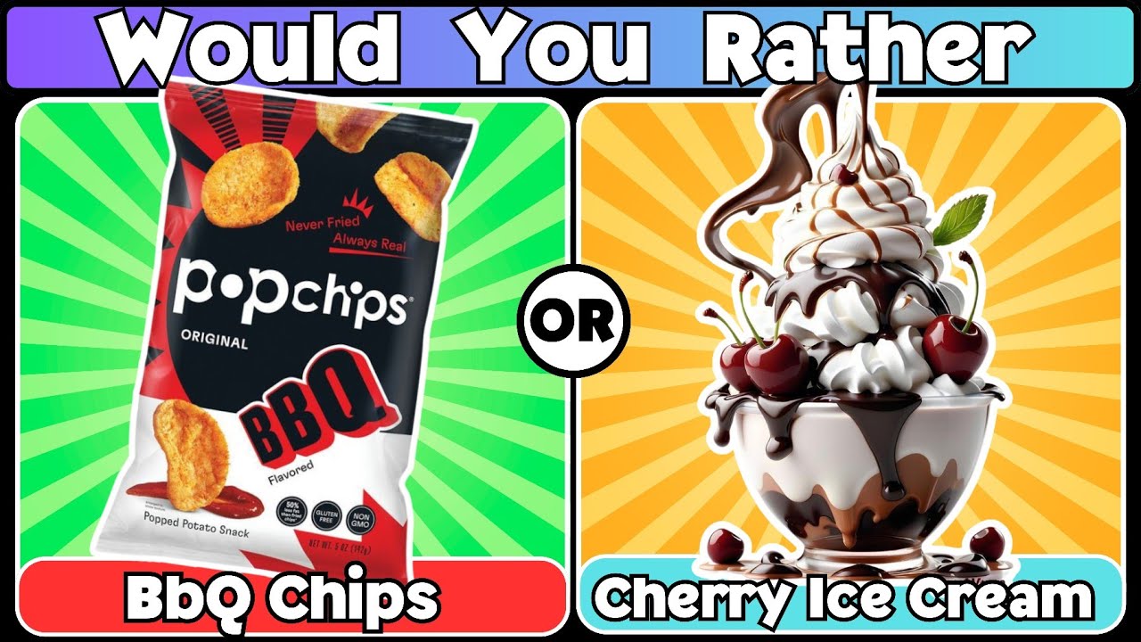 Would You Rather Ice Cream🍨🍦VS Junk Food 🍔🍕 Edition #quizskill - YouTube