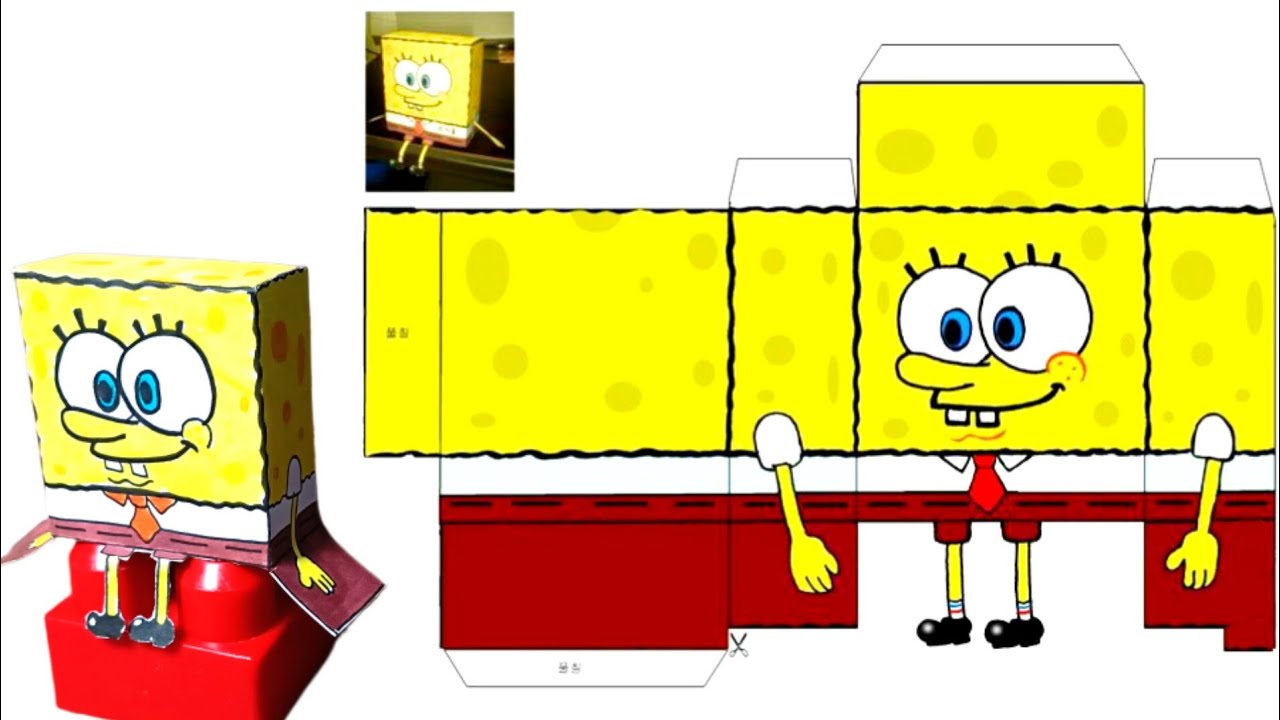 origami sponge bob how to make an origami sponge bob very attractive ...