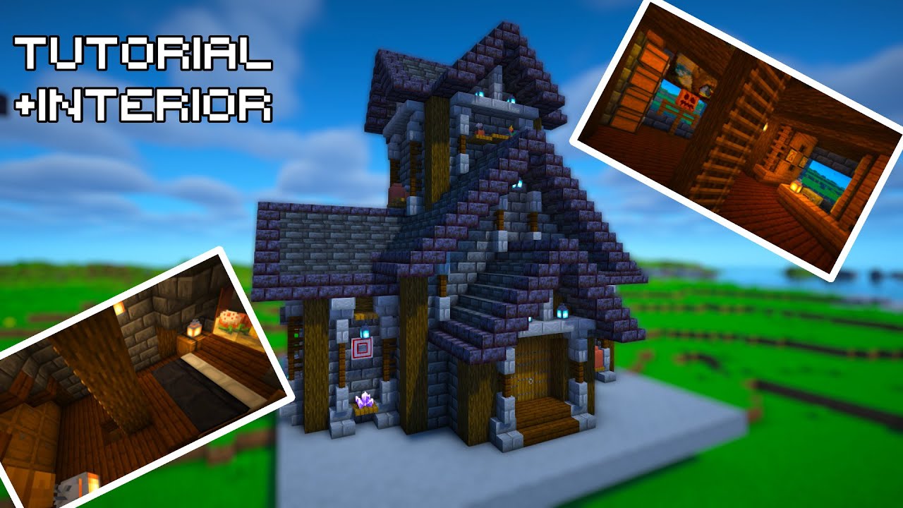 Minecraft: How to build a Dark Archer's House | Interior | Tutorial #15 ...