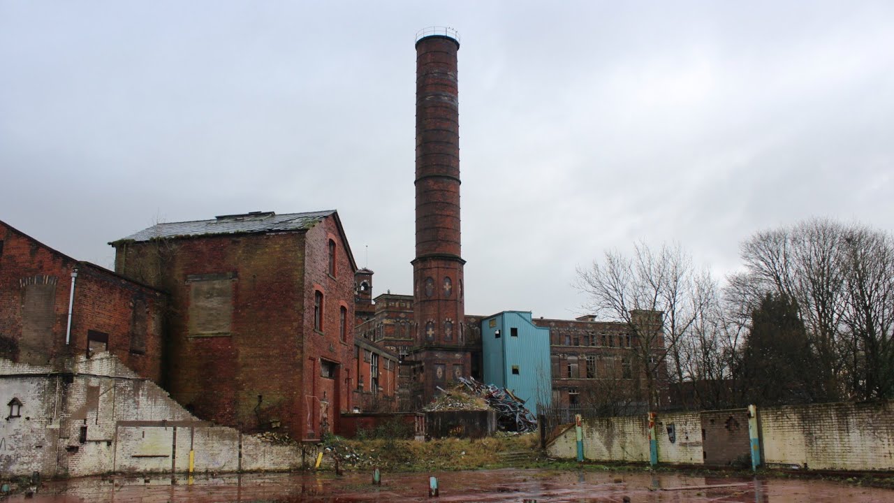 ABANDONED Rylands Cotton Mill Built 1905 - YouTube