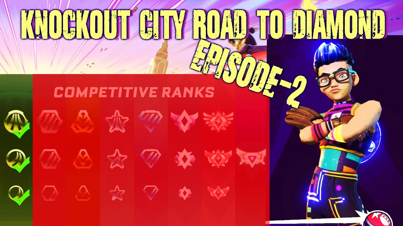 Knockout City Road To Diamond | League Play Bronze 3 RANK PC - YouTube