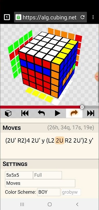 Simple Parity Algs#3: Swap 2 edges 5x5 cube - YouTube