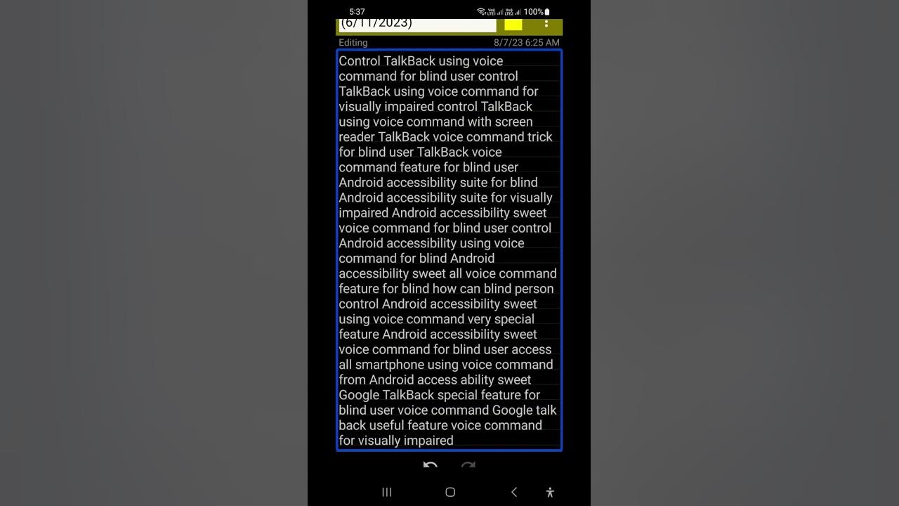 control TalkBack using voice command enhance smartphone usage super ...