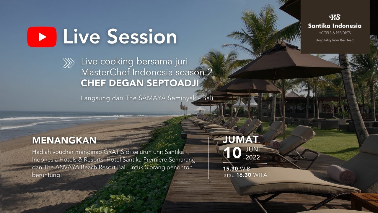 Live Cooking bersama Chef Degan Septoadji dari The SAMAYA Seminyak Bali ...