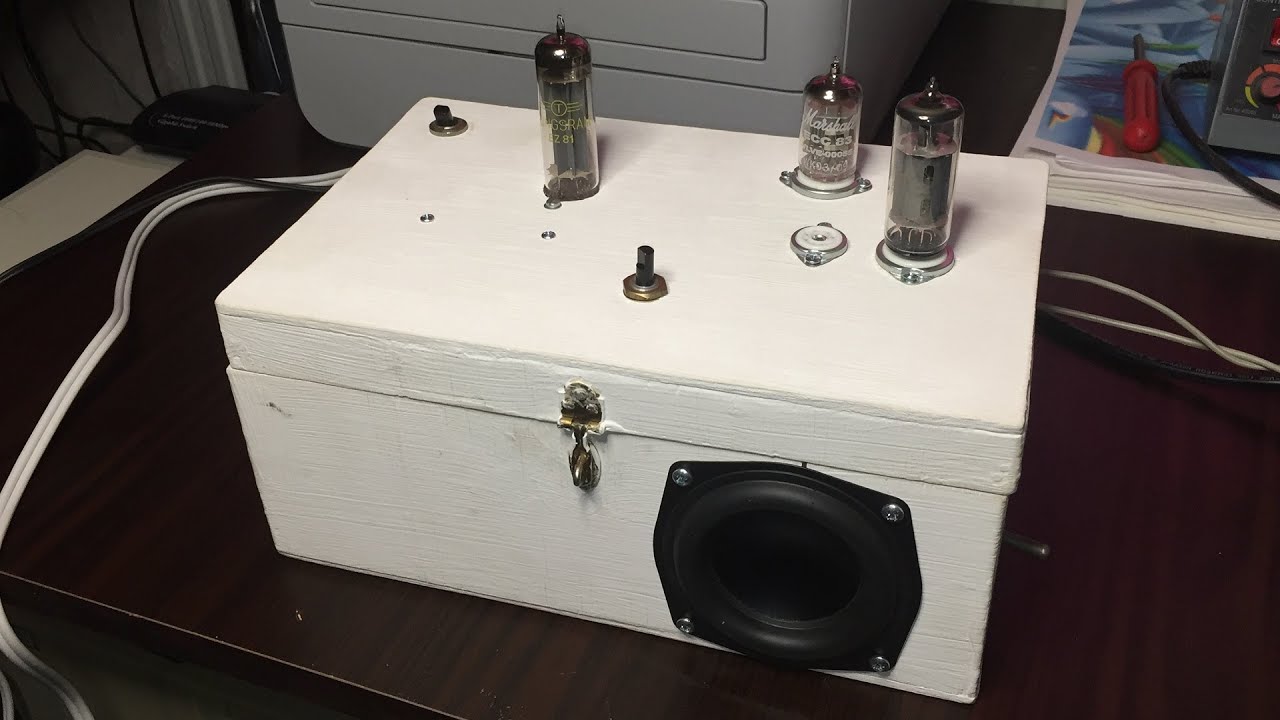 Home Made Valve Amplifier Presentation and Operation - YouTube