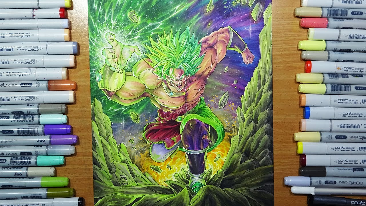 DRAWING BROLY! - Comic Artist and Anime Artist Join Forces! - YouTube
