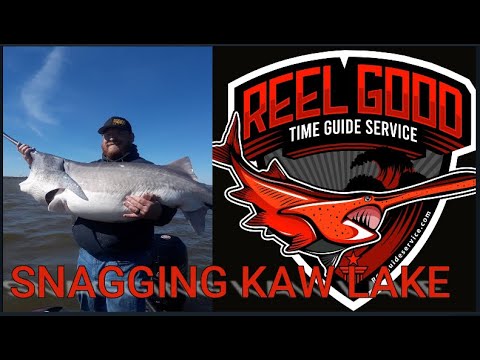 Snagging Spoonbill At Kaw Dam / Snagging On Kaw Lake With Reel Good ...